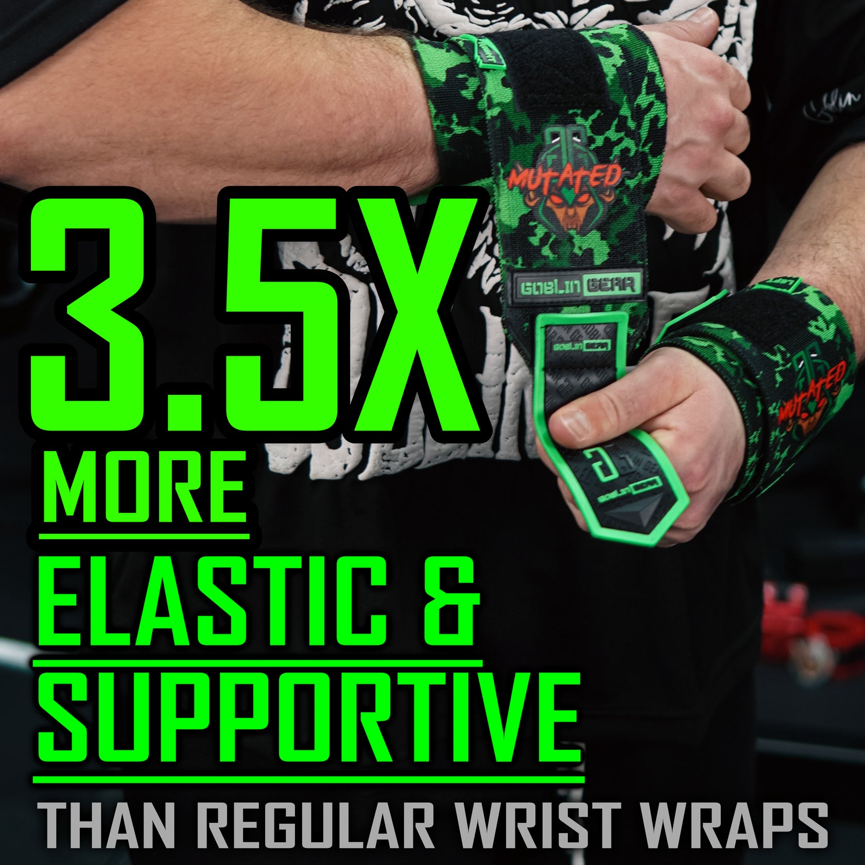 Goblin Gear MUTATED 26" 3.5x Super Heavy Duty Wrist Wraps (READ ...