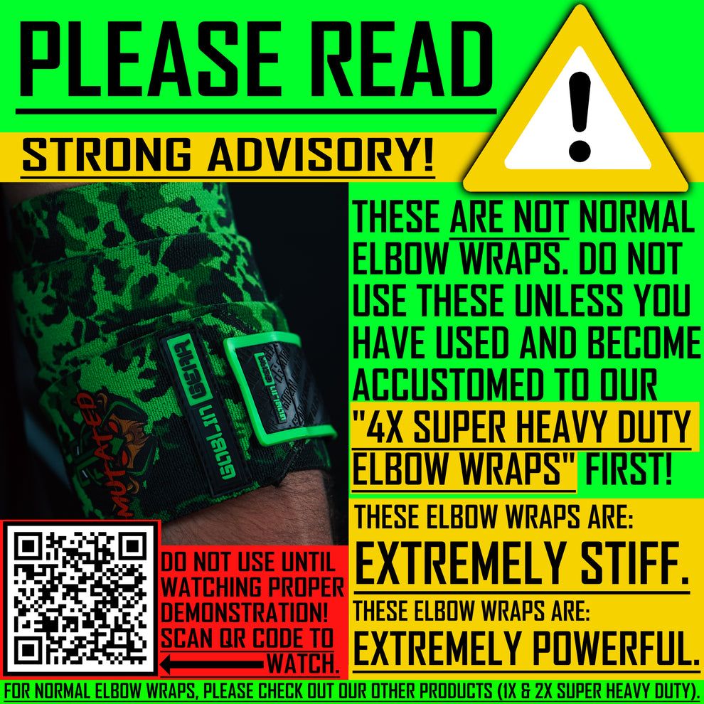 *PRE-ORDER* Goblin Gear MUTATED 48" 5x Super Heavy Duty Elbow Wraps ...